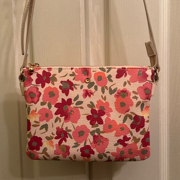 LC Lauren Conrad | Bags | Lauren Conrad Crossbody Purse Pink Floral ...